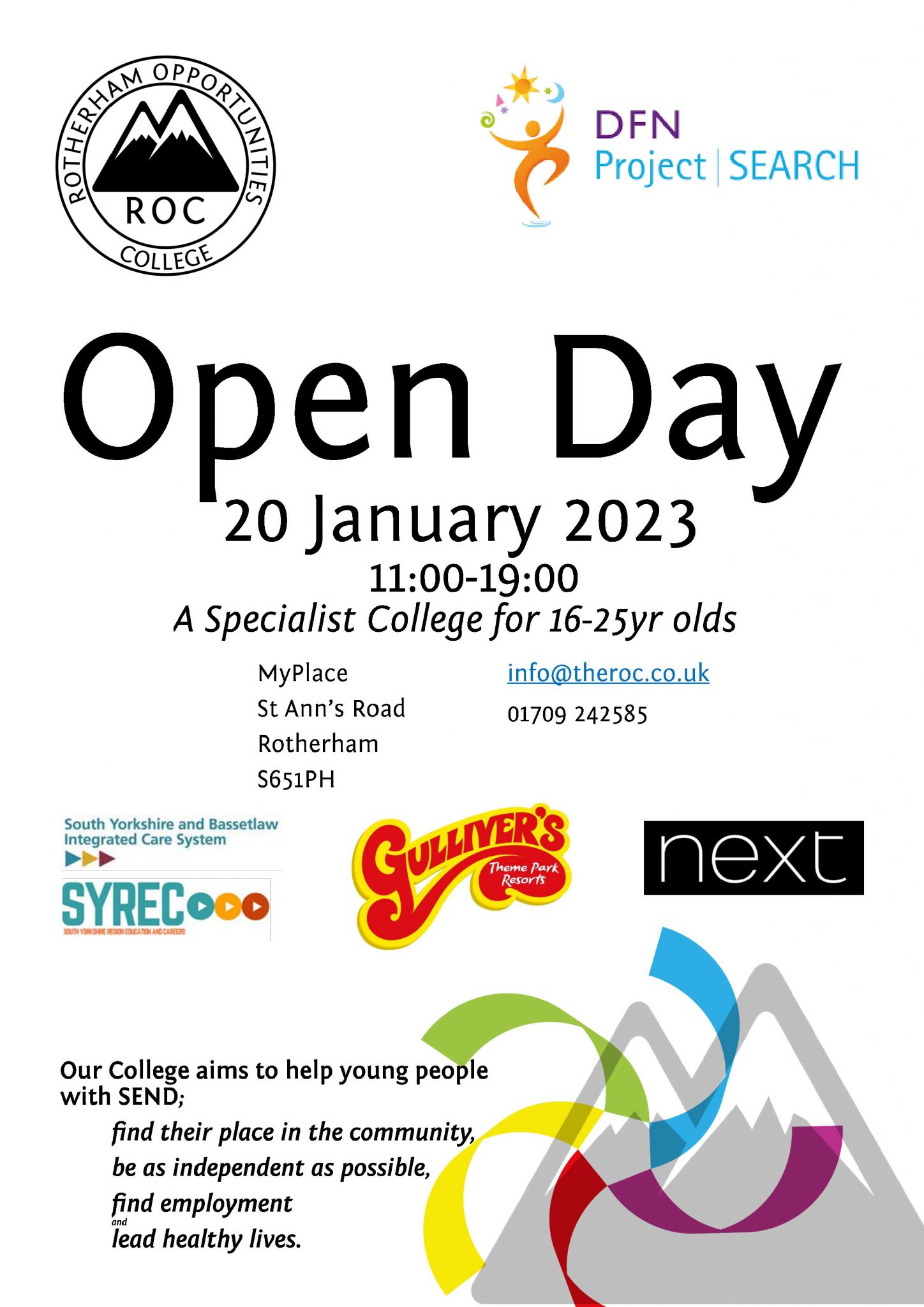 Open Day – January 2023 – Rotherham Opportunities College
