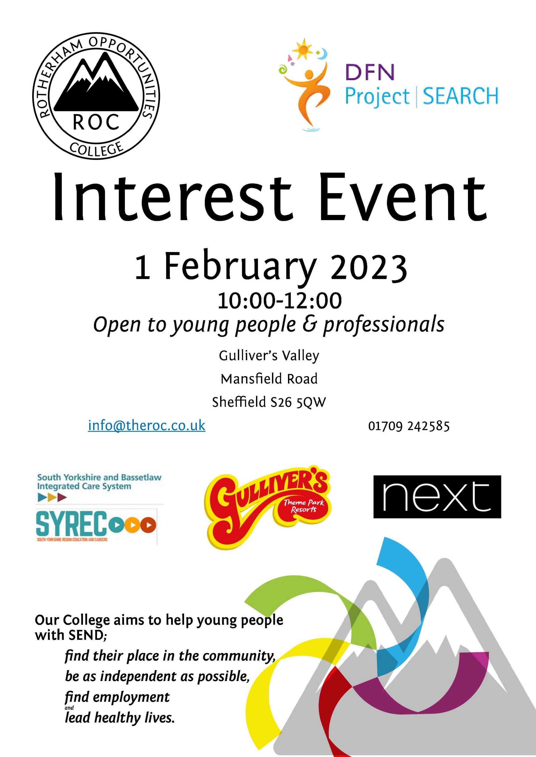 Interest Event – February 2023 – Rotherham Opportunities College